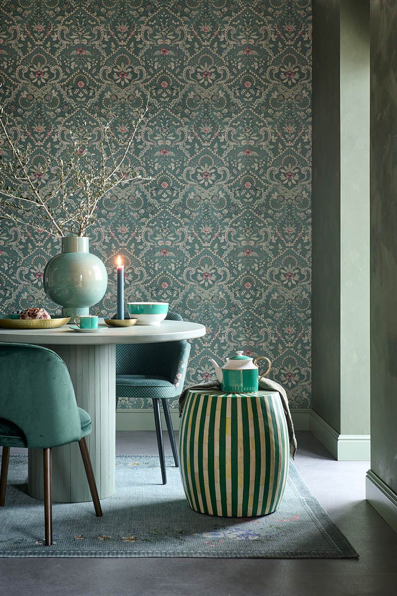 Pip Studio Saluti Vinyl Wallpaper Green | Pip Studio