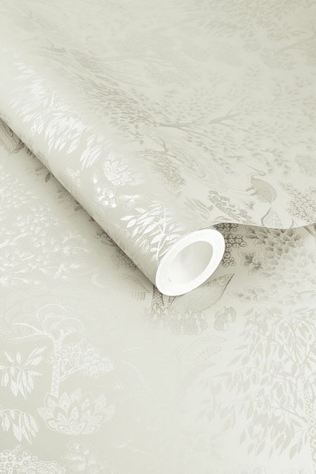 Pip Studio Origami Tree Vliesbehang Gebroken Wit/Zilver | Pip Studio ...