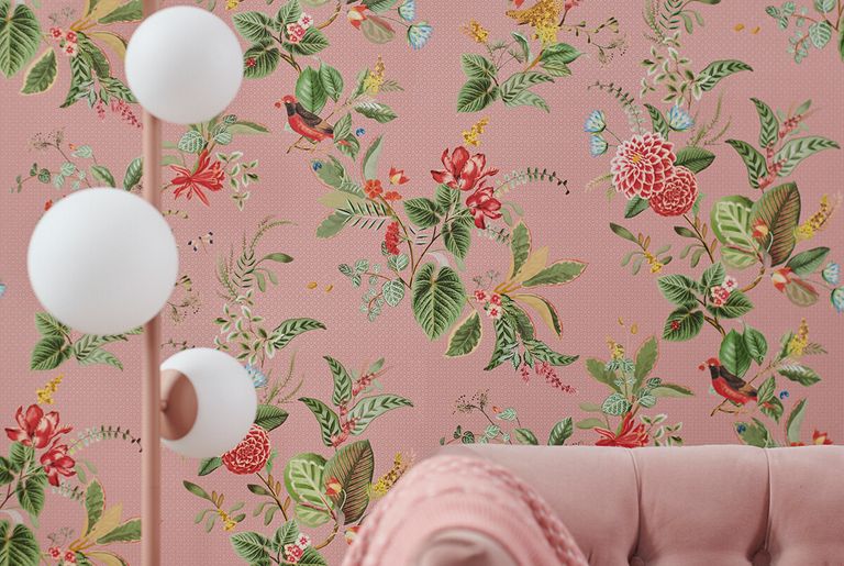Pip Studio Floris Wallpaper Pink | Pip Studio the Official website